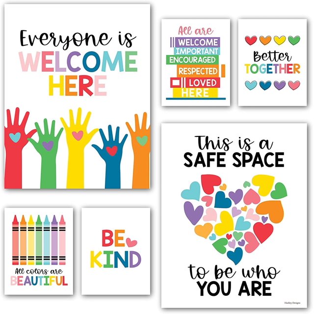 6 Colorful Poster Diversity Posters For Classroom Decor For Teachers ...