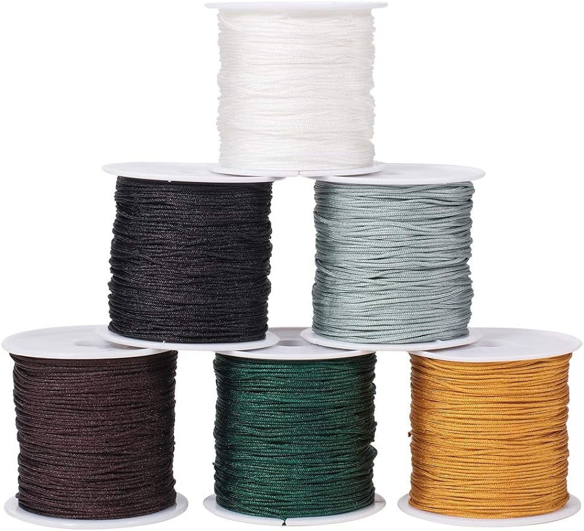 6 Colors 0.8mm Nylon String Thread Chinese Knotting Cord Nylon Beading ...