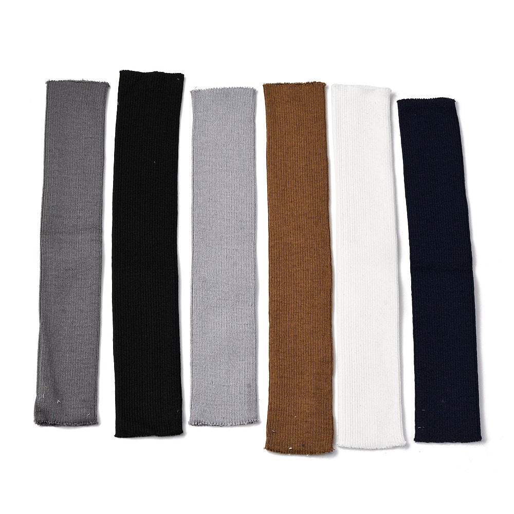 6 Colors Knit Cuff Sleeve Ribbing Cuff Fabric 15.7x2.75" Tubular Rib ...
