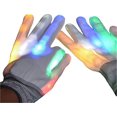 6 Colors LED Rave Glove, Finger Gloving Light Gloves with Glittery ...