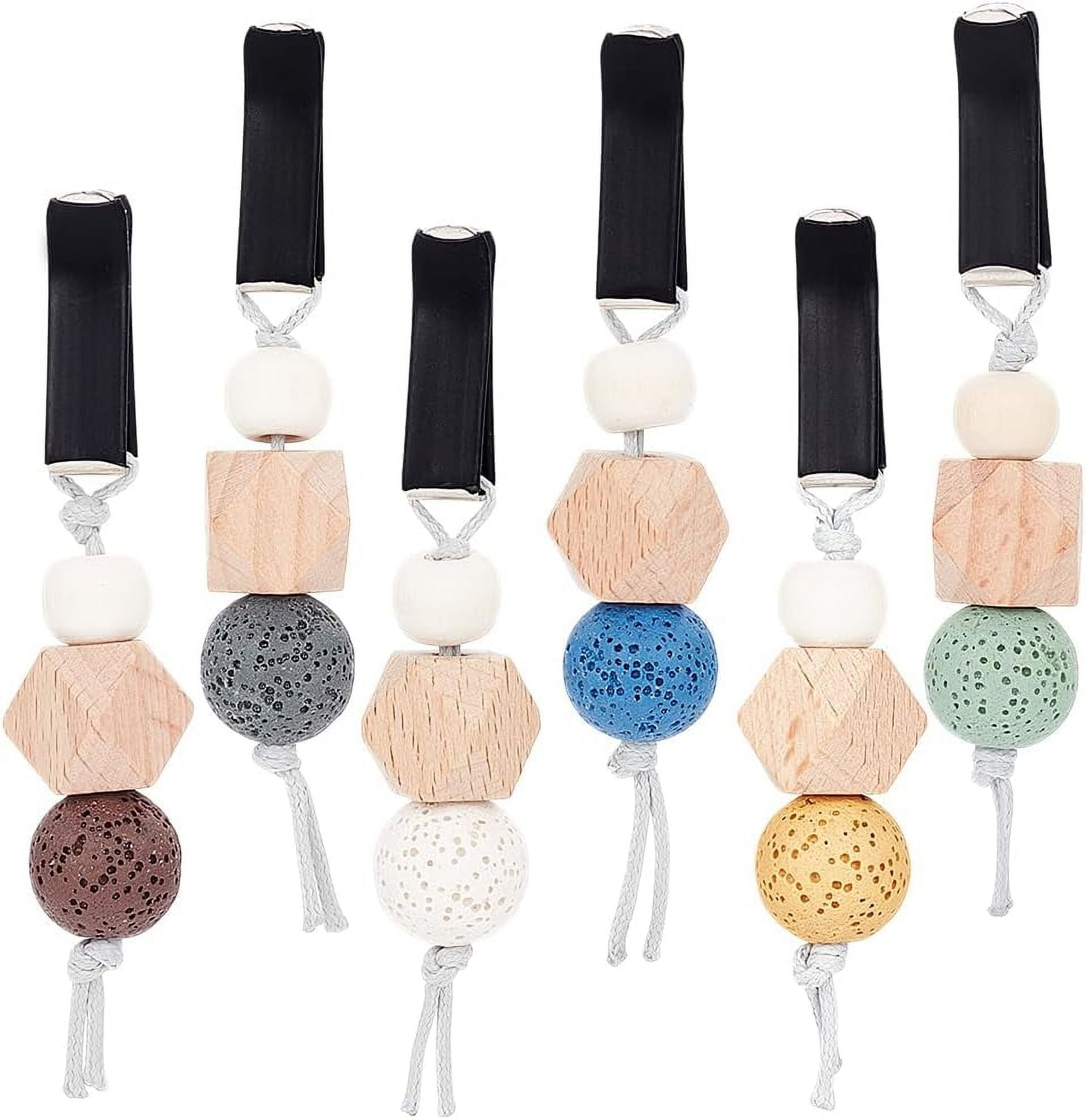 6 Colors Natural Lava Rock Ball Car Diffuser Car Diffuser Vent Clip ...