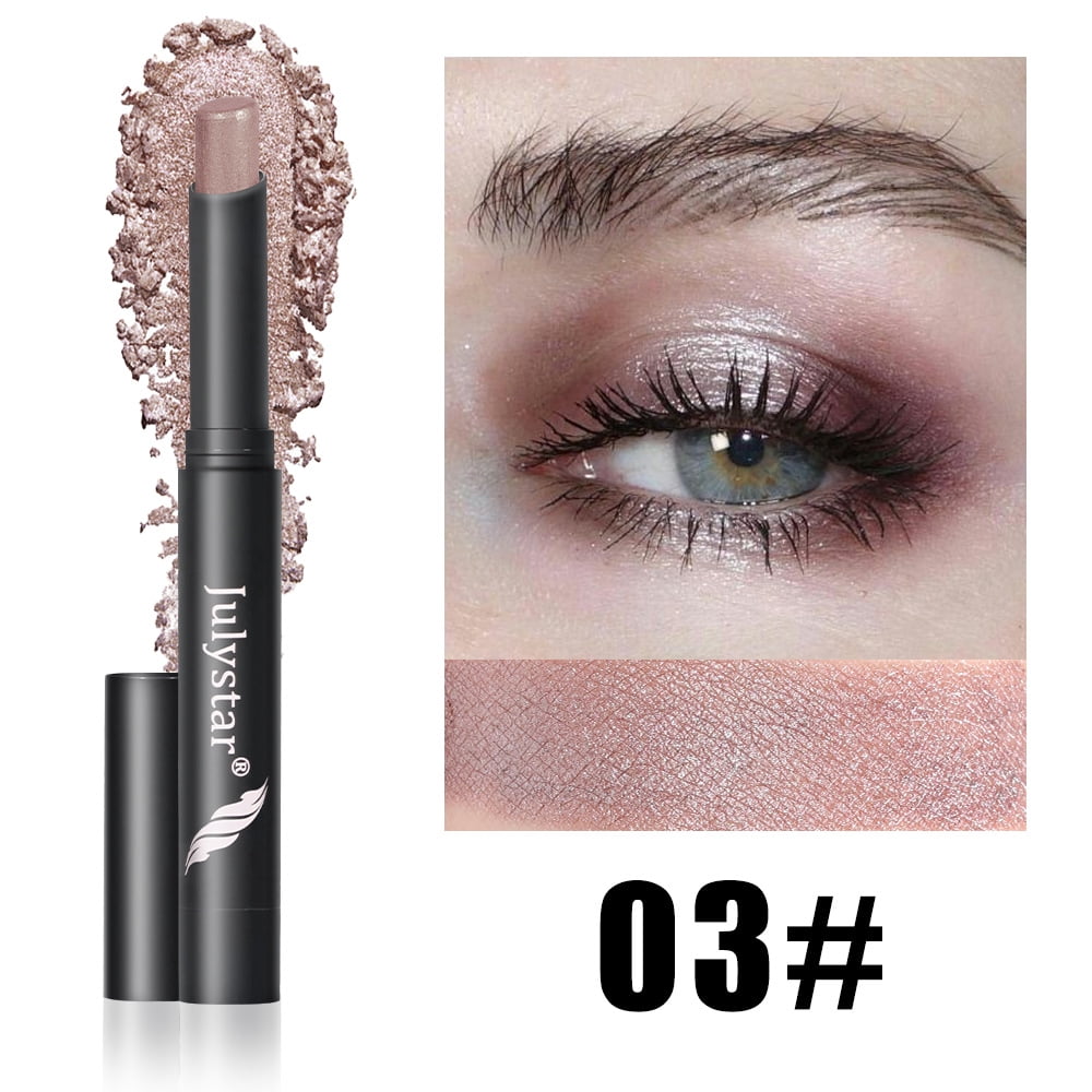 6 Colors Neutral Eyeshadow Stick, Metallic And Matte Shimmer Cream Eye ...
