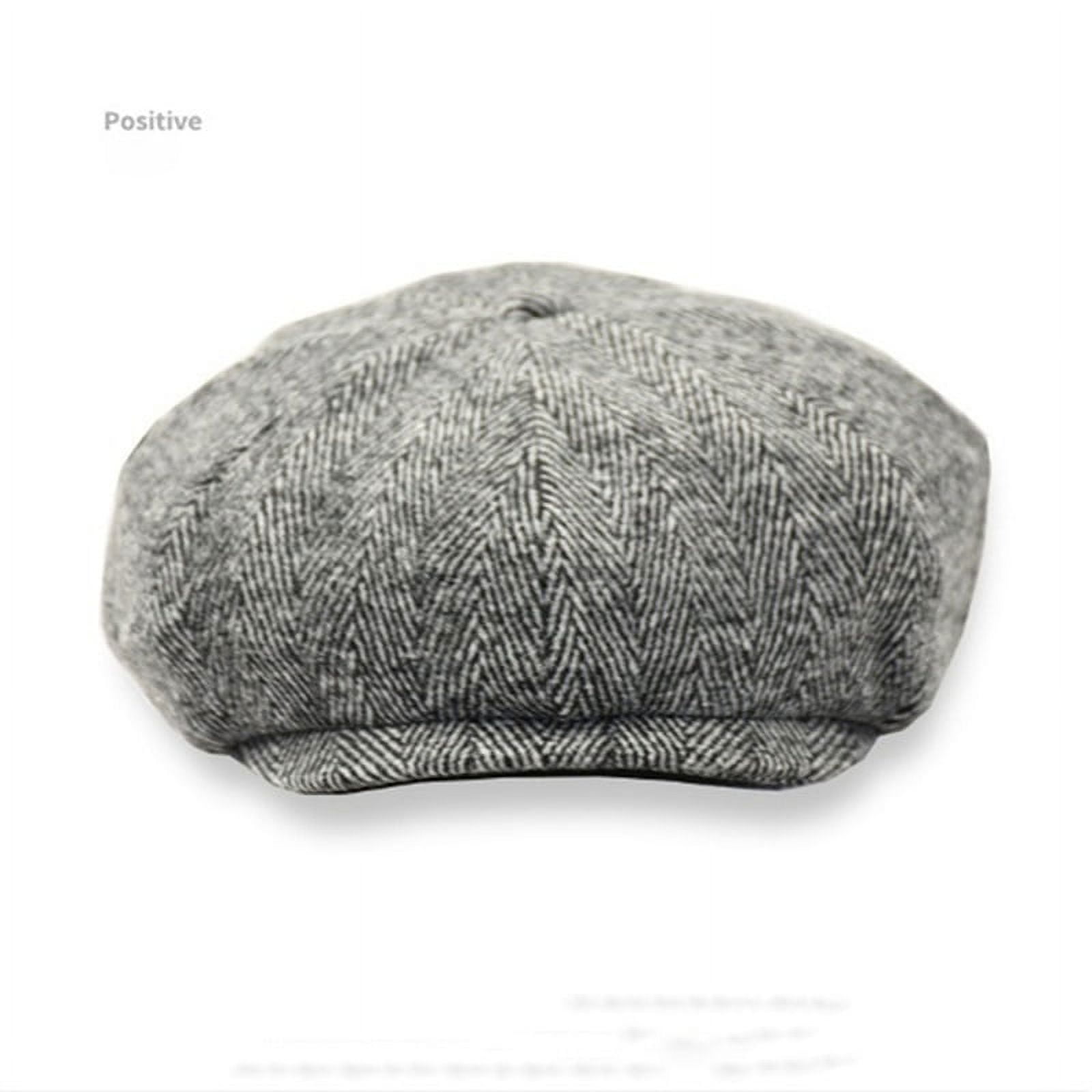 6 Colors Newsboy Hats for Men Flat Cap Mens Irish Cabbie Ivy Classic for Men Women Black ...