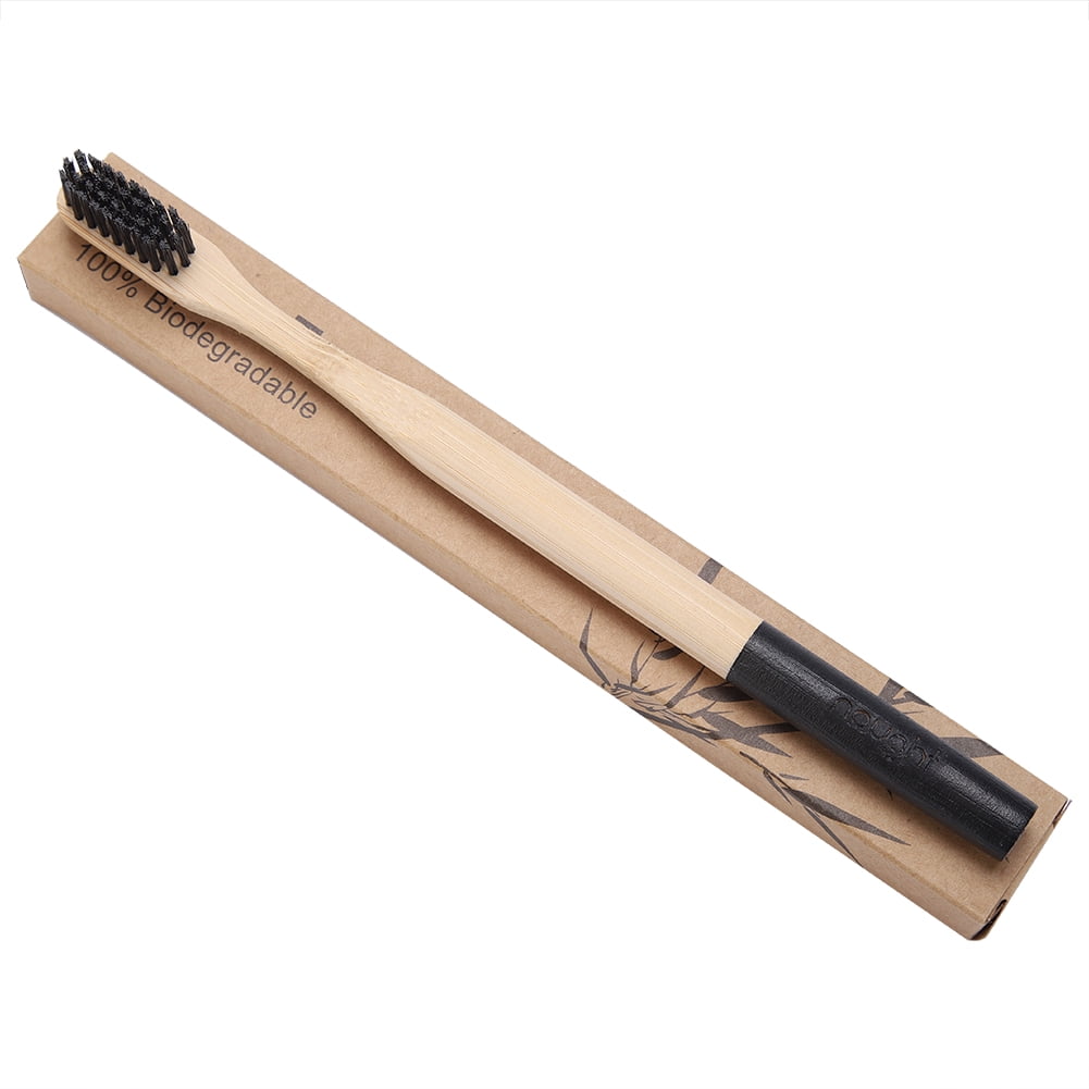 6 Colors Soft Hair Brush Hair Bamboo Handle Toothbrush Adult Oral Care ...