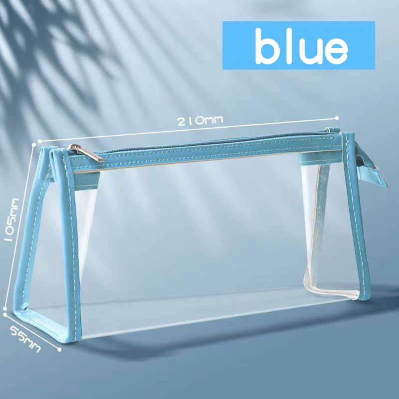 6 Colors Transparent Zipper Bags Special Stationery for Student ...