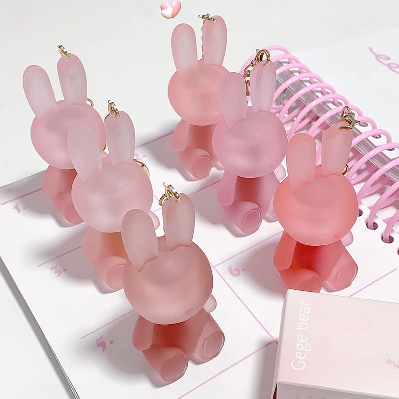 6 Colors Velvet Matte Liquid Lipstick set, Cute Rabbit Lip Glaze 2 in 1 ...