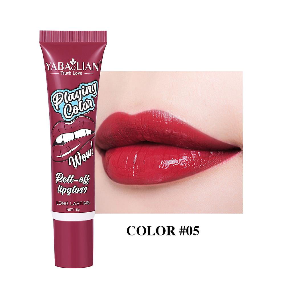 6 Colours Magic Tattoo Lip Gloss Set, Peel Coloured Lip Gloss Tattoo ...