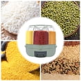 6 Compartment Cereal Dispenser, 360° Rotating Grain Storage – 17.6 lbs ...