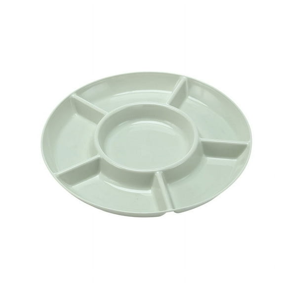 6-Compartment Food Storage Tray Fruit Snack Plate Appetizer Serving ...