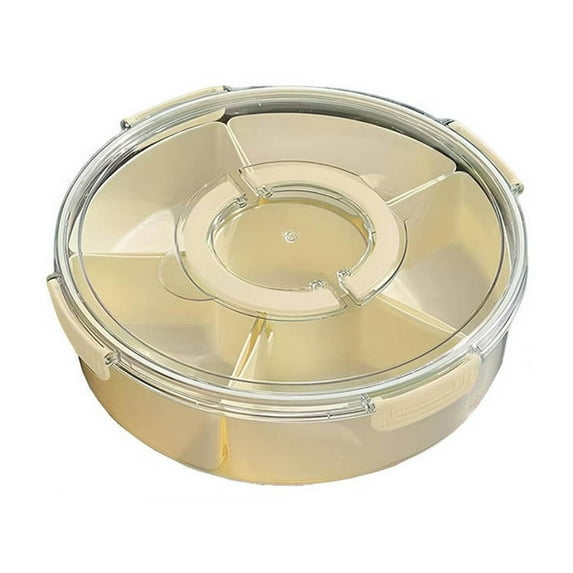 6 Compartment Kitchen Storage Box With Handle Transparent Spice ...