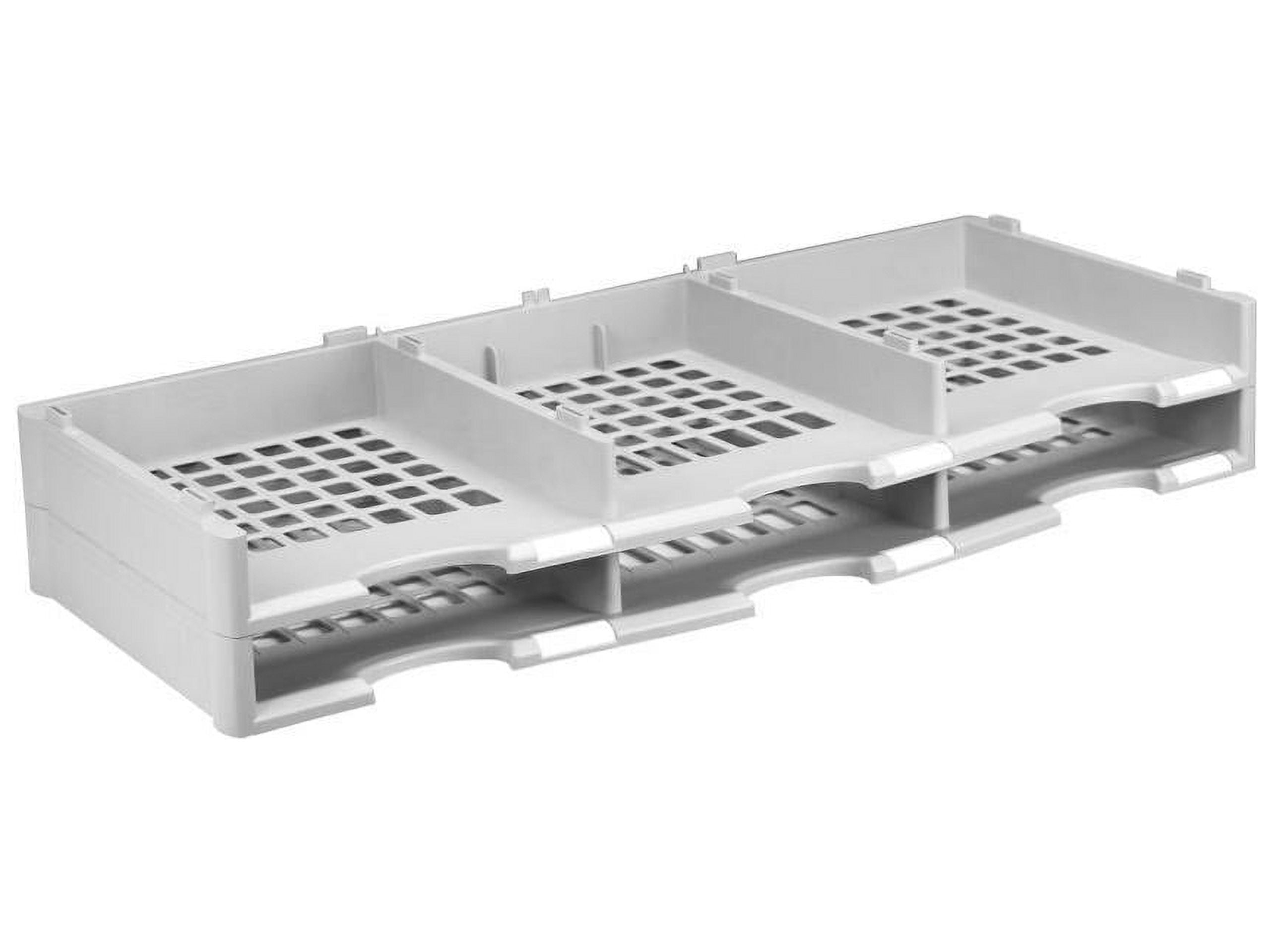 6 Compartment Literature Sorter Add-on Unit, Gray - Walmart.com