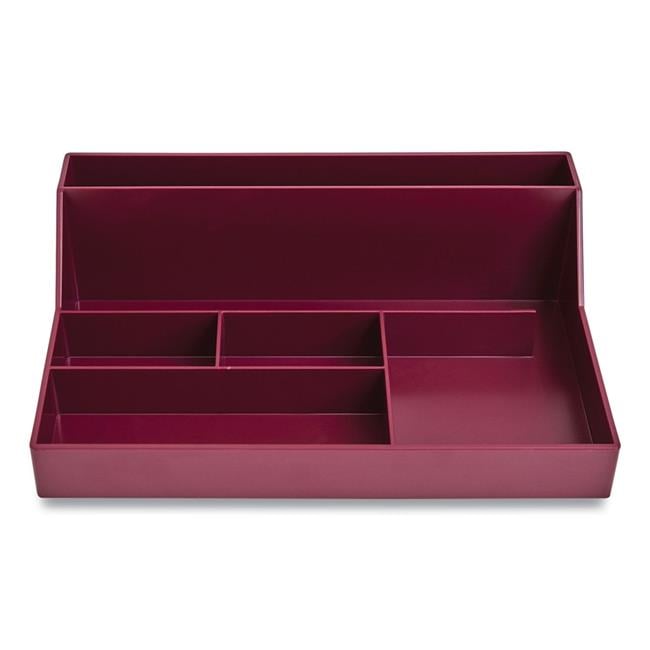 6-Compartment Plastic Desktop Organizer, Purple - Walmart.com