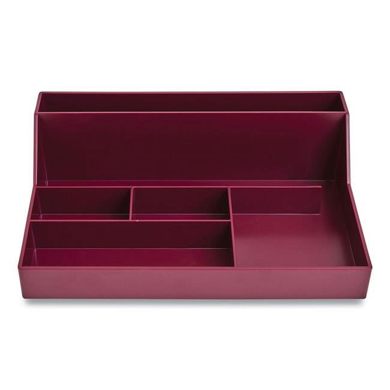6-Compartment Plastic Desktop Organizer, Purple - Walmart.com