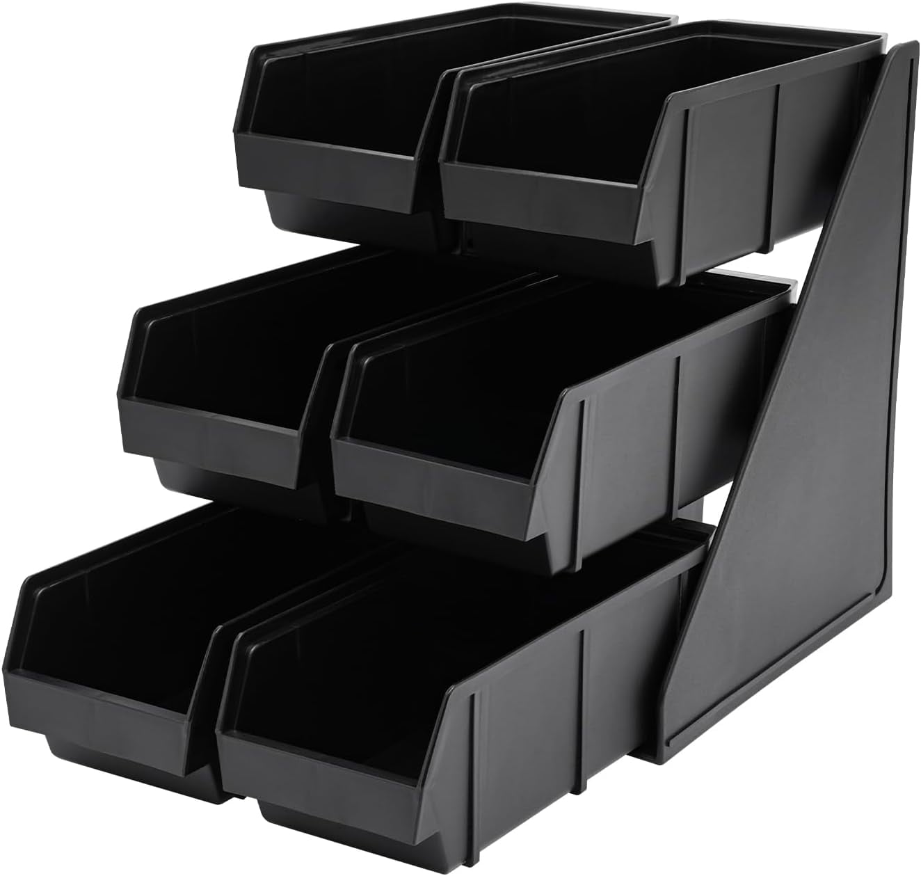 6 Compartment Serve Condiment Bin, 3-Tier Self Serve Condiment Bin ...