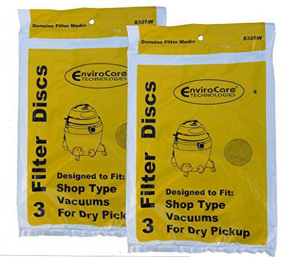 6 Compatible with ShopVac Wet/Dry 9013700 Reusable Disc Filters Vacuum ...