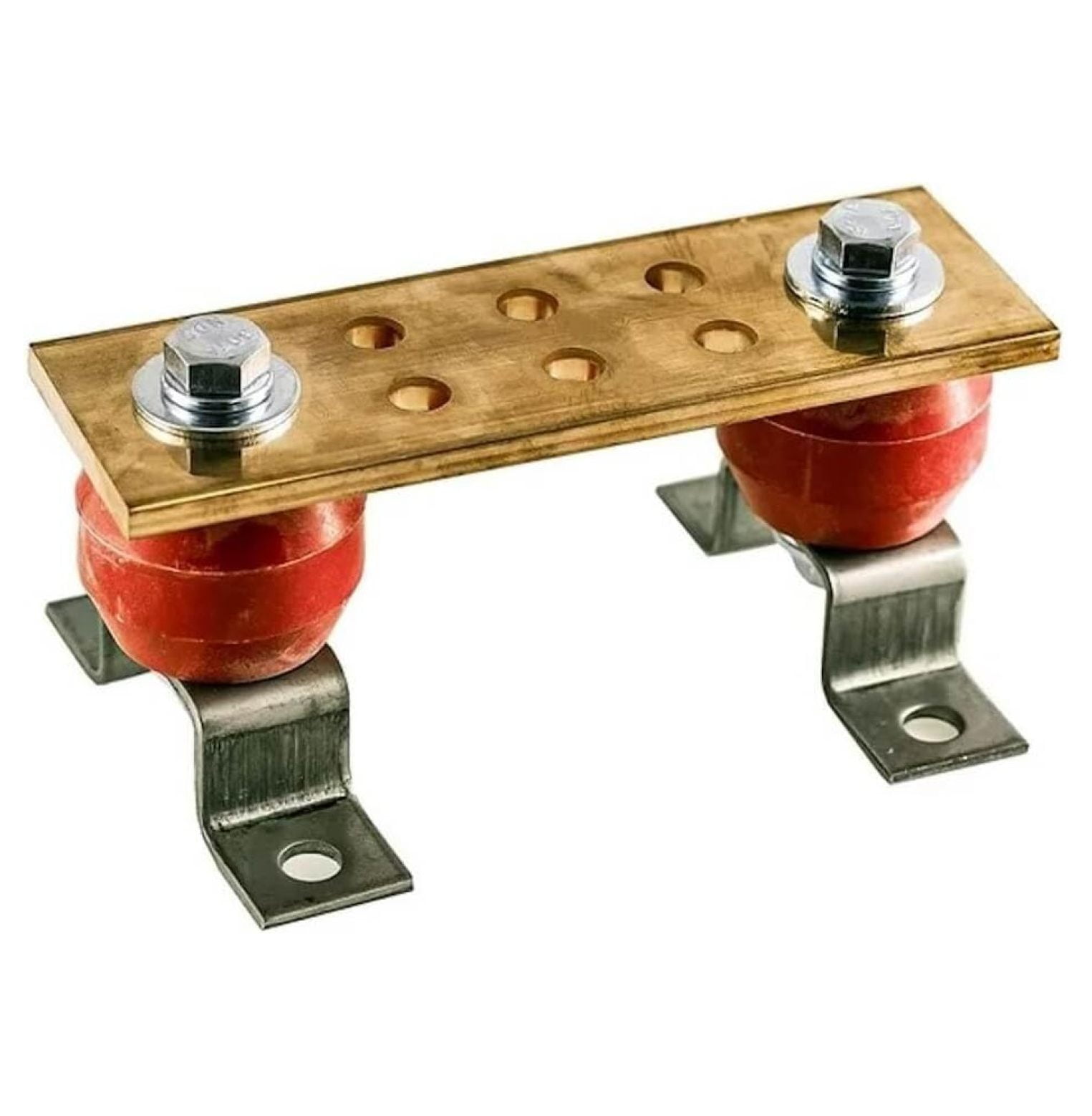6" Copper Ground Bus Bar - Wall Mounted Ground Bar Kit - Electrical ...