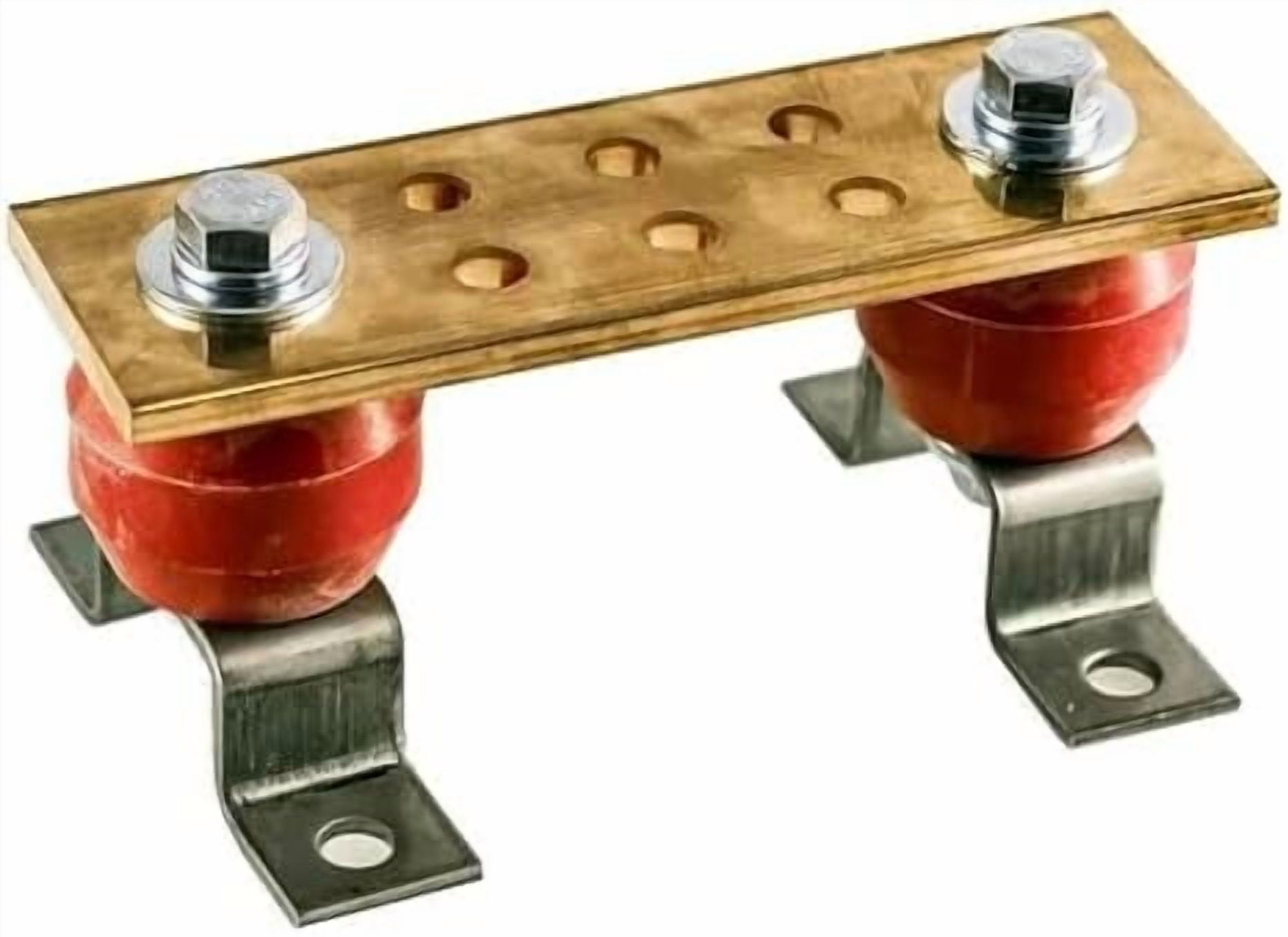 6" Copper Wall Mounted Ground Bar Kit - Electrical Ground Bar with ...