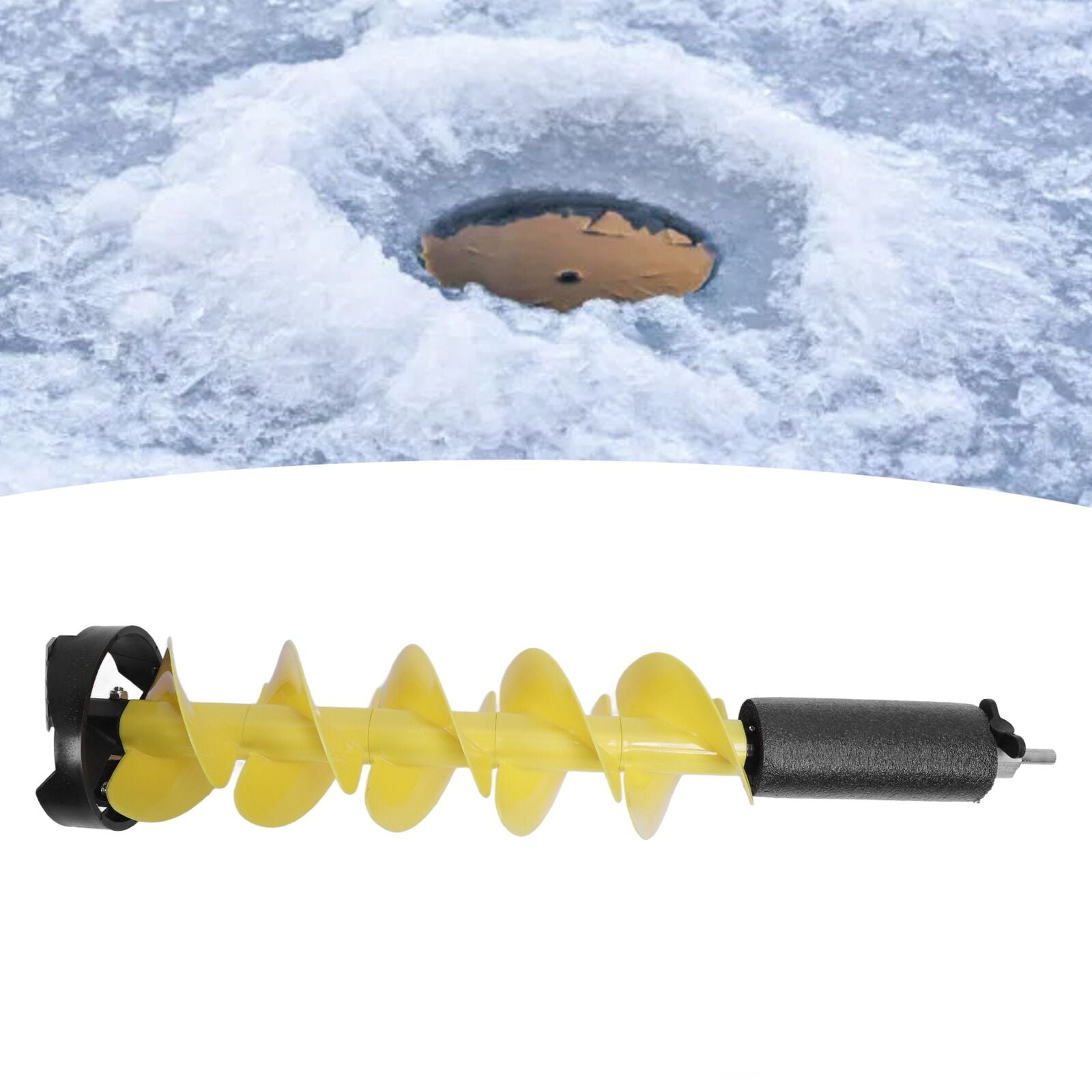 6" Cordless Nylon Ice Drill Auger Bit with Centering Point Blade for ...