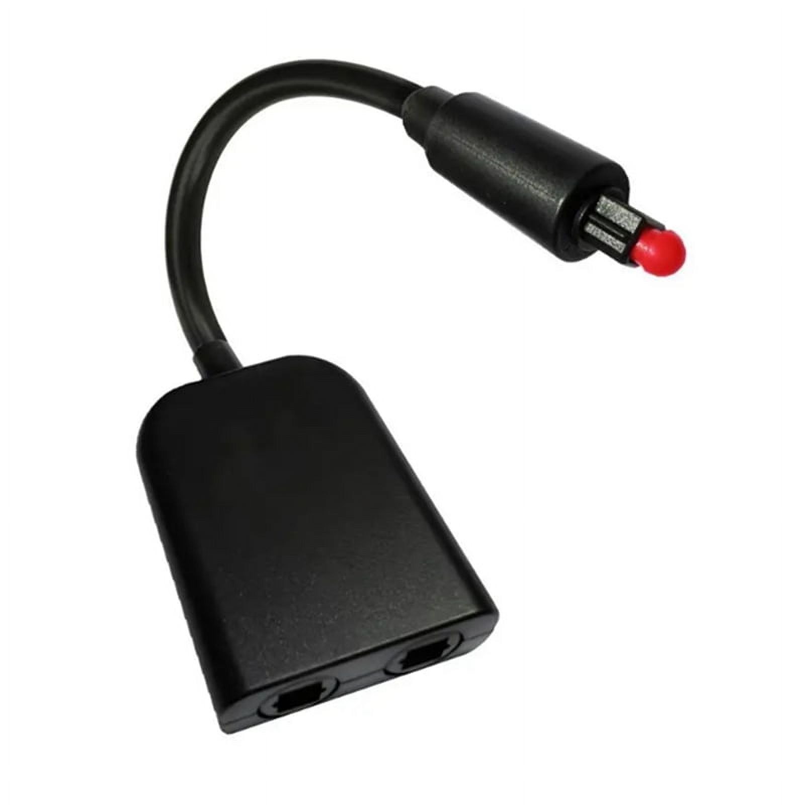 6-Core Fiber Optic Converter 2 in 1 Out Audio Fiber Optic Cable 1/2 ...