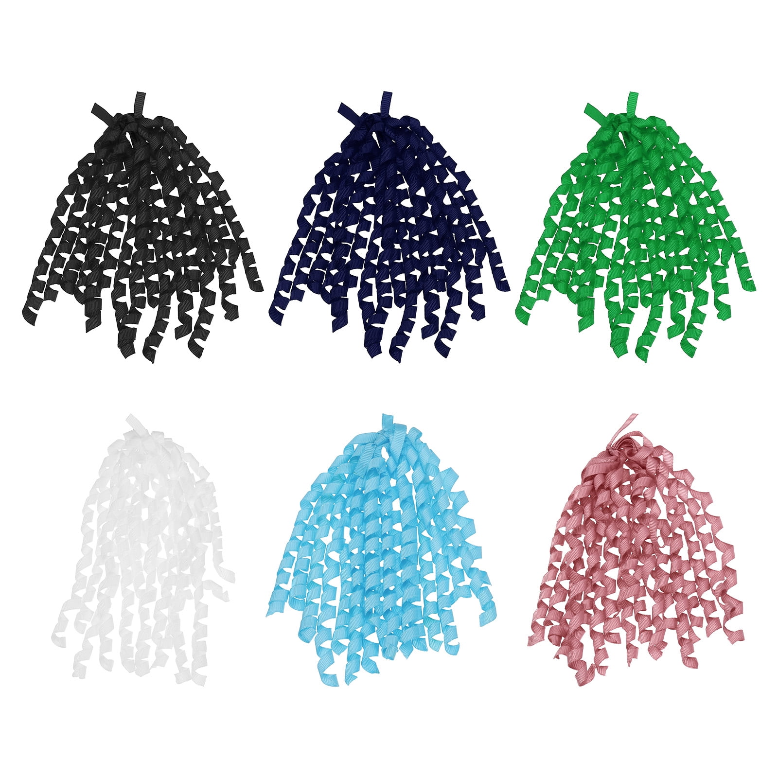 6 Count 6" Curly Bows for Gift Wrapping Curling Ribbon Self Adhesive ...