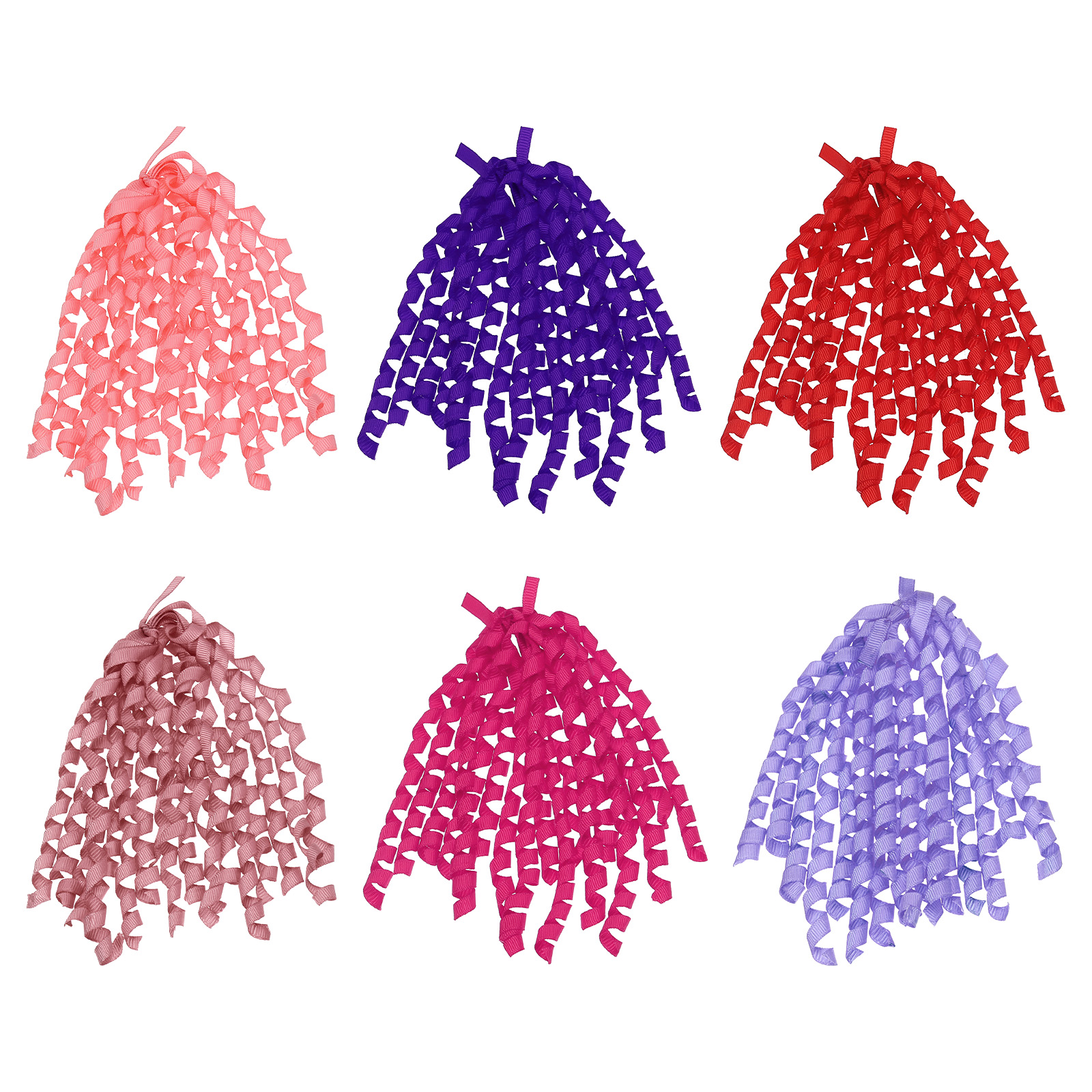 6 Count 6" Large Curly Bows for Gift Wrapping Curling Ribbon with Self ...