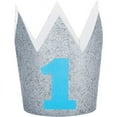 6 Count Bulk Pack 1st Birthday Boy Crowns - Walmart.com