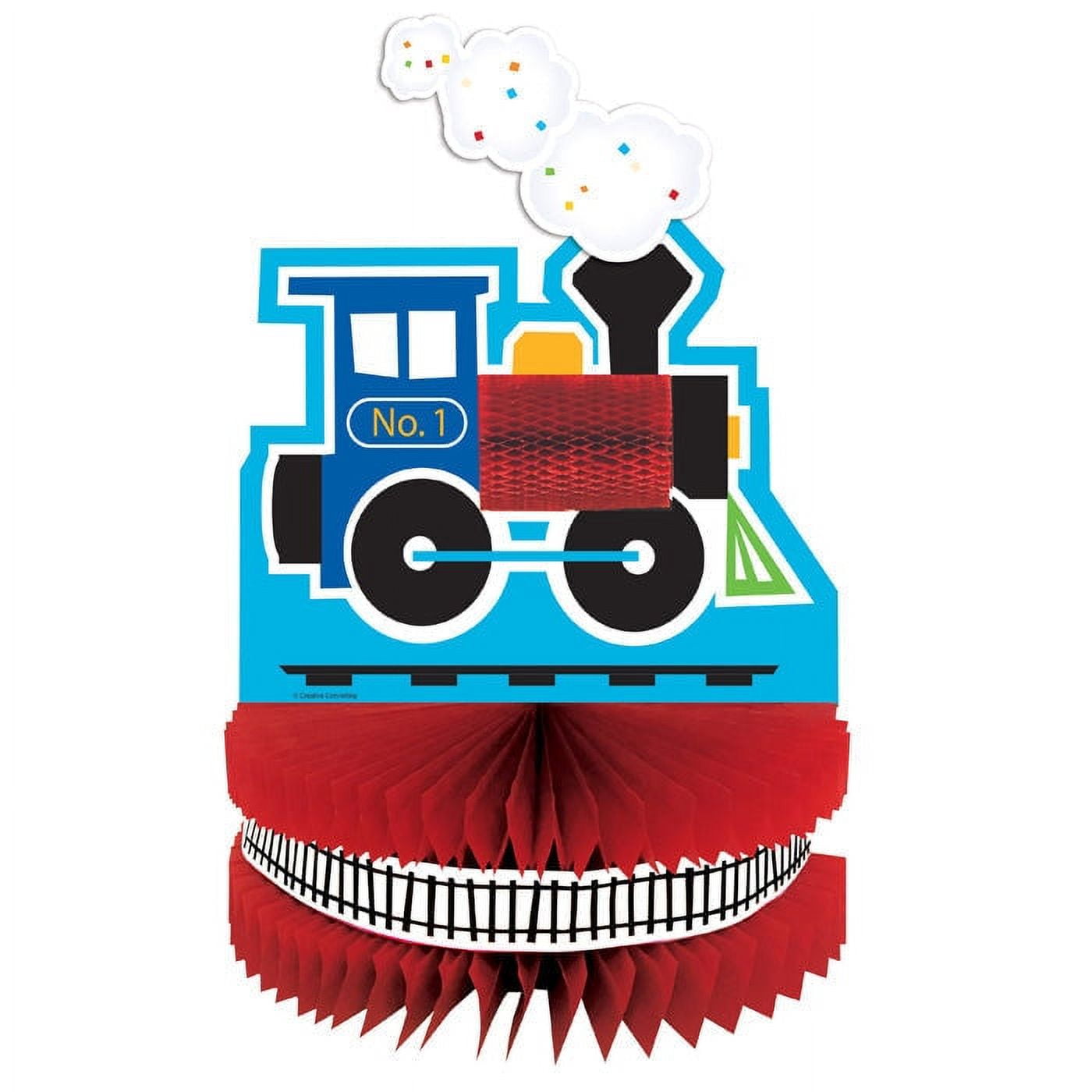 6 Count Bulk Pack All Aboard Train Centerpieces - Walmart.com