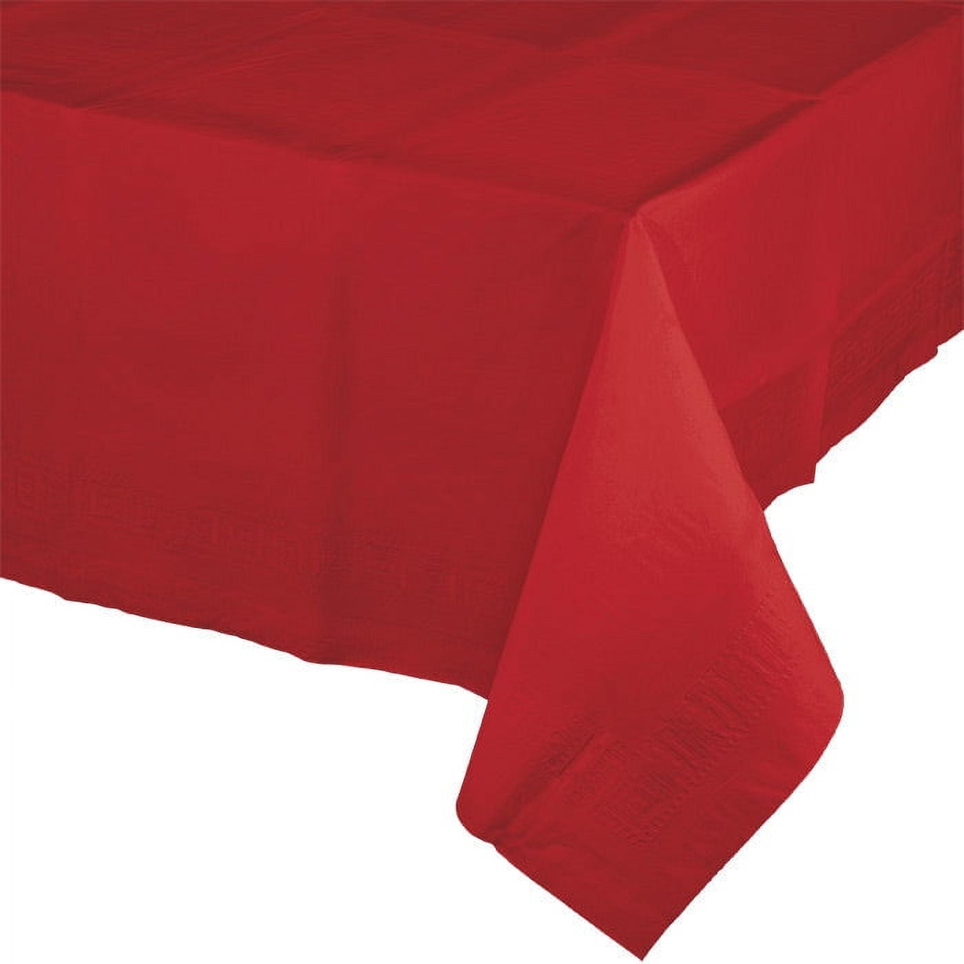 6 Count Bulk Pack Classic Red Paper Table Covers 54" x 108" - Walmart.com