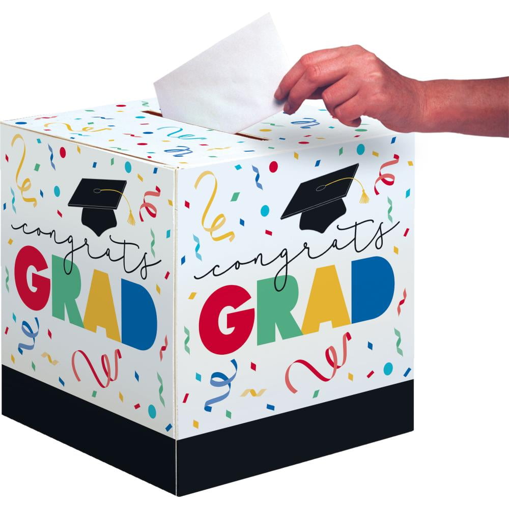 6 Count Bulk Pack Grad Cap Toss 12" x 12" Card Box - Walmart.com