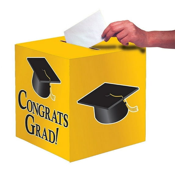6 Count Bulk Pack Graduation Card Boxes Yellow - Walmart.com