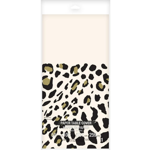 6 Count Bulk Pack Leopard Paper Table Covers - Walmart.com