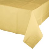 6 Count Bulk Pack Soft Yellow Tablecover, 54X108" Paper/Poly - Walmart.com