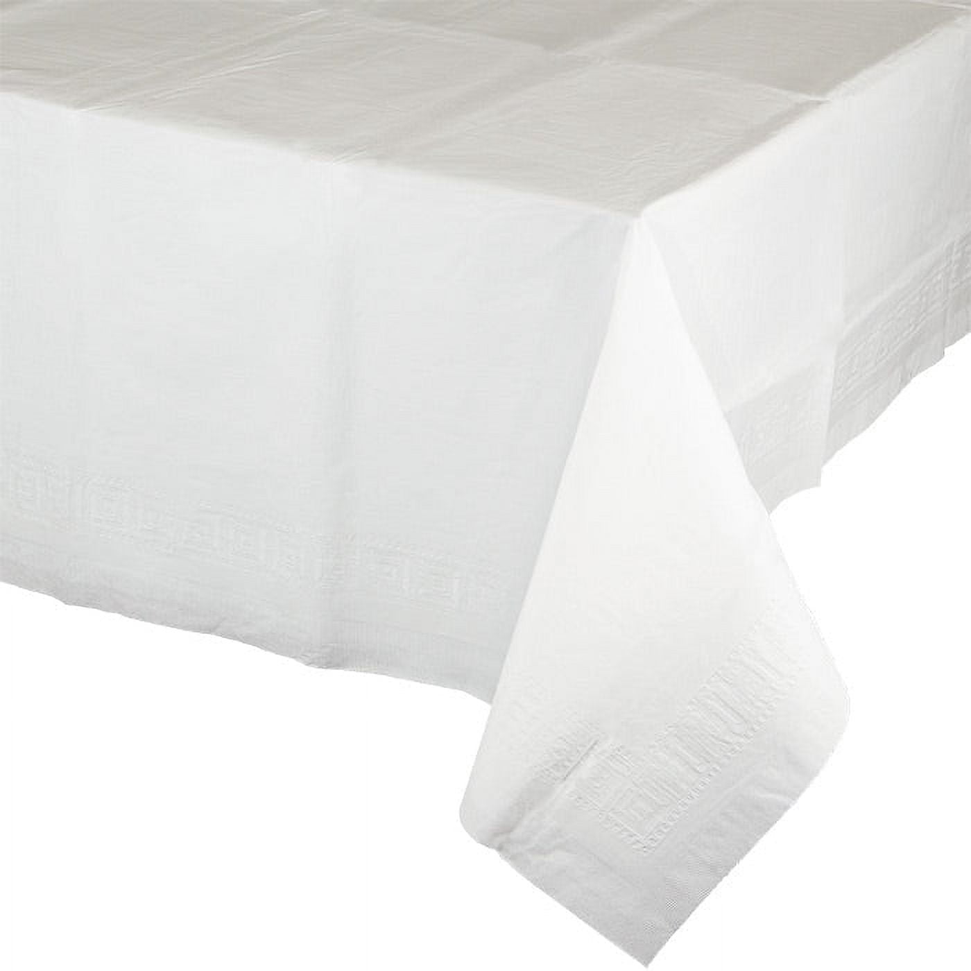 6 Count Bulk Pack White Paper Table Covers 54" x 108" - Walmart.com