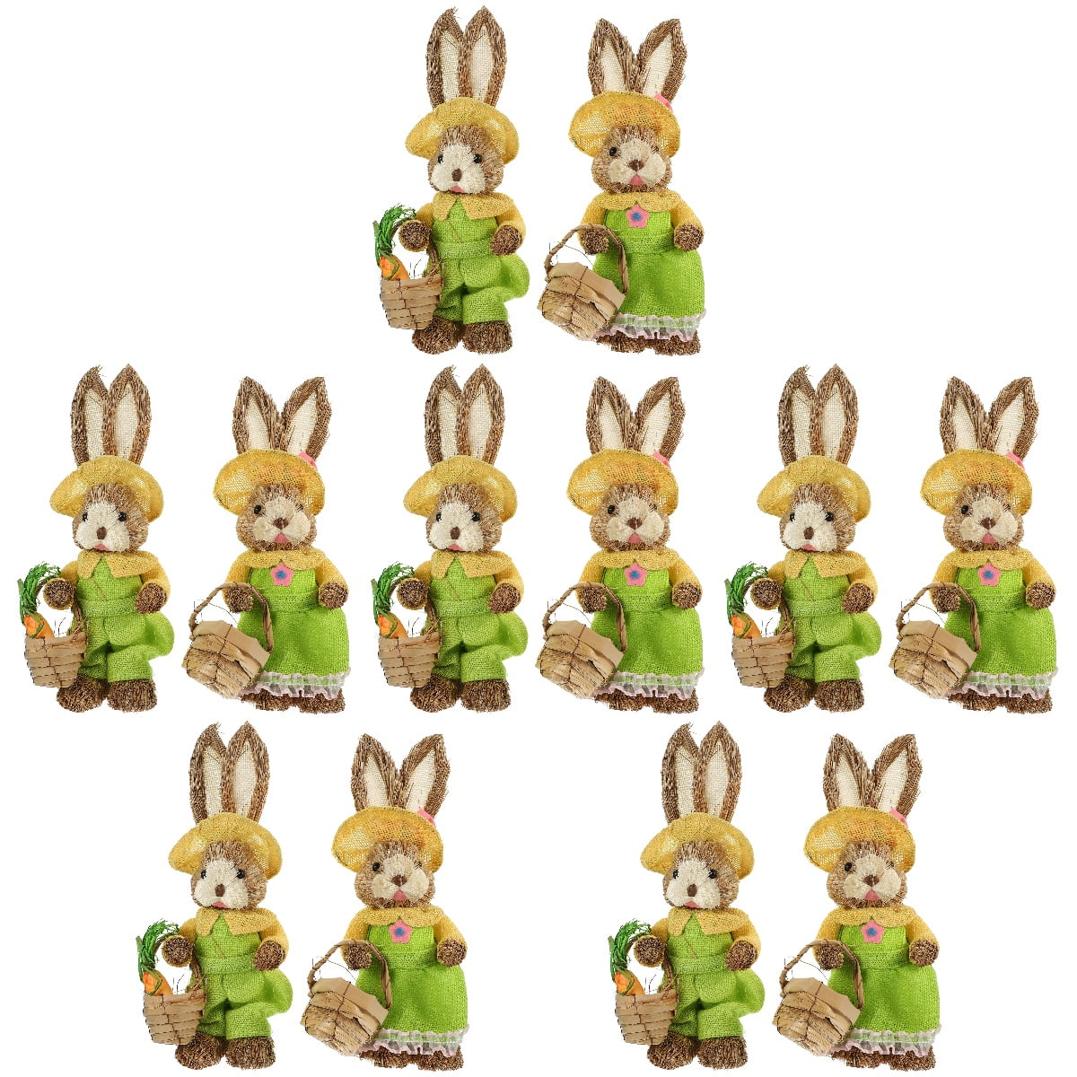 6 Count Easter Decor Bunny Plant Bell Jar Specimen Lovers Travel Light ...