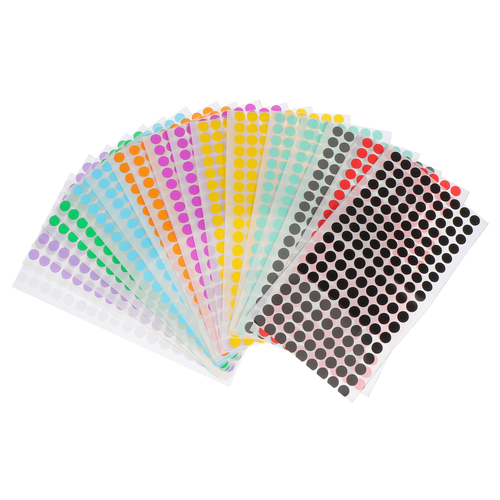 6 Count Paper Classified Stickers Item Classification Colorful Round ...