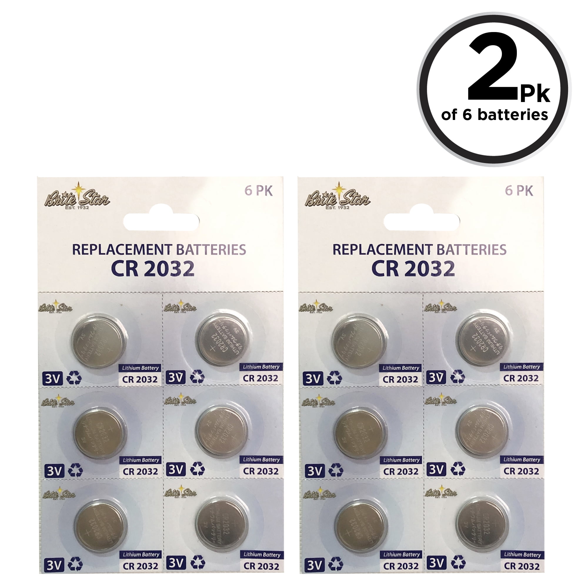 6 Count Replacement Batteries (Set of 2) - Walmart.com
