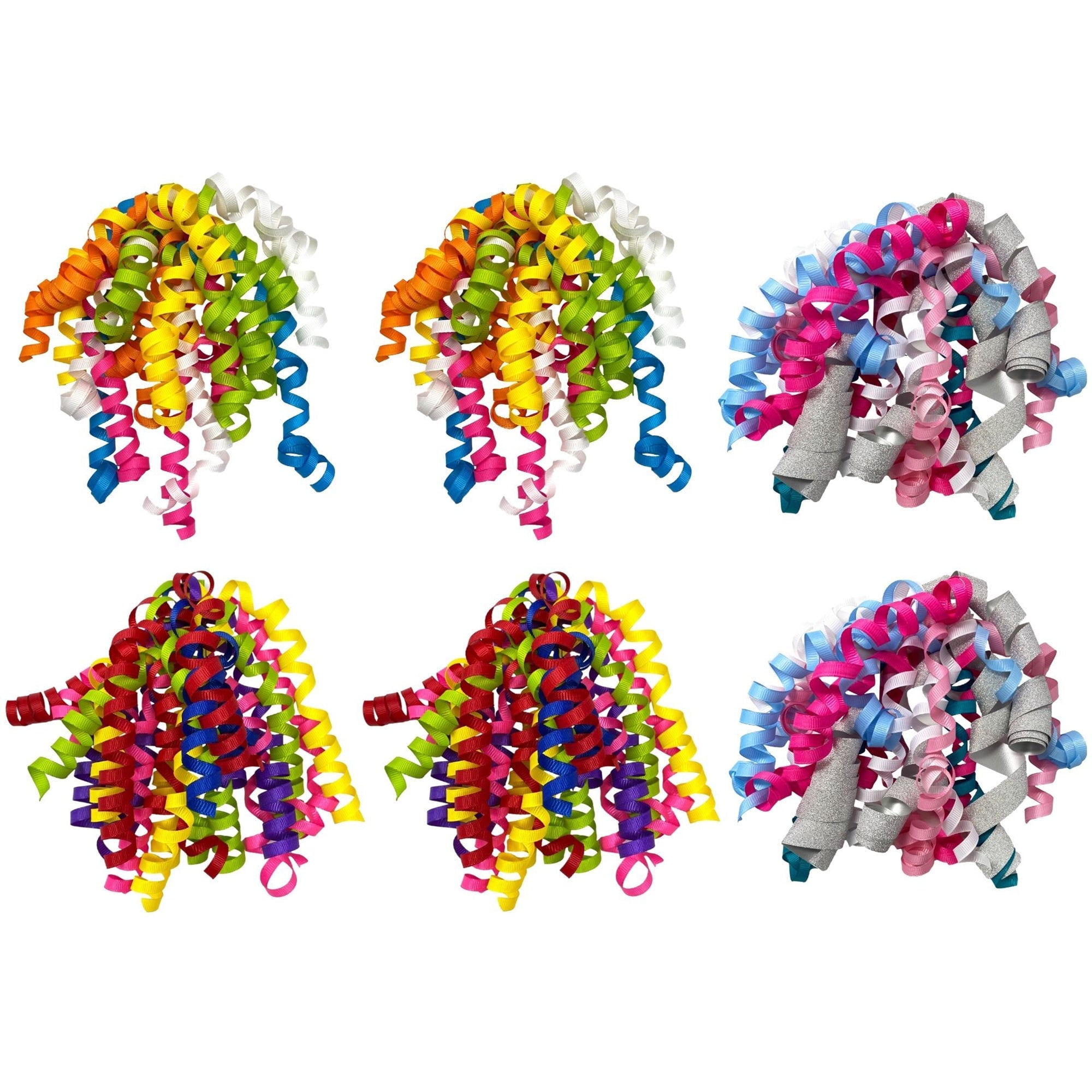 6-Count Self-Adhesive Assorted Mix Curly Bows Gift Wrap Accessory by ...