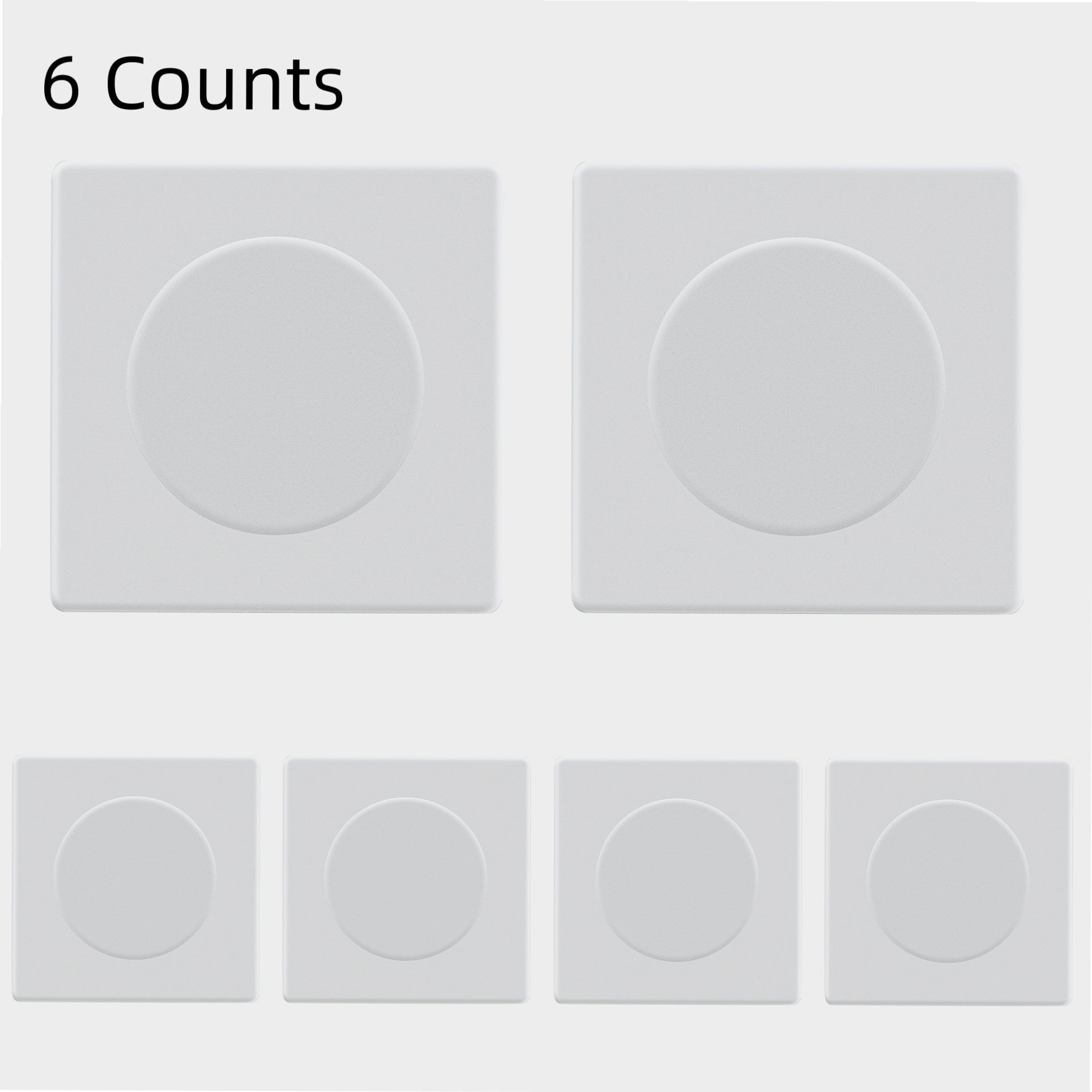 6 Counts Wall Split Flange Covers,Self-adhesive Square Wall Hole ...