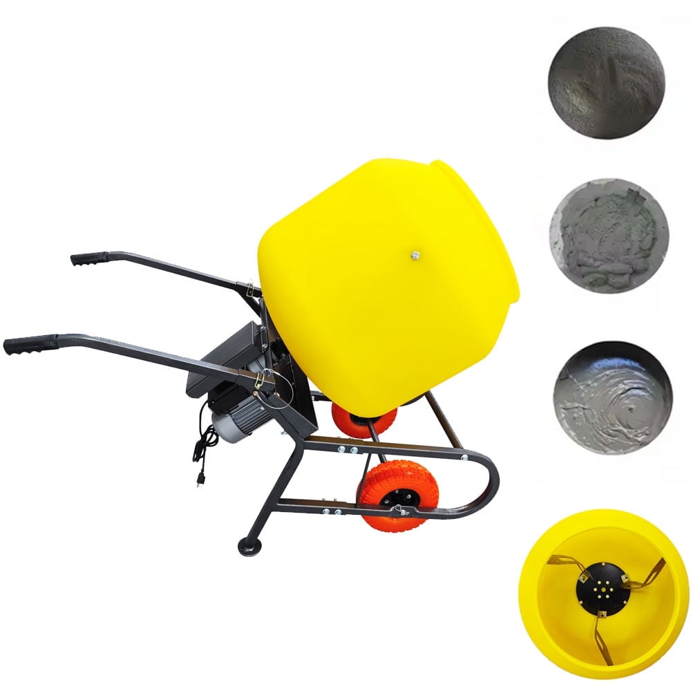 6 Cu.Ft/170L Cement Mixer Concrete Mortar Machine 360° Rotation ...