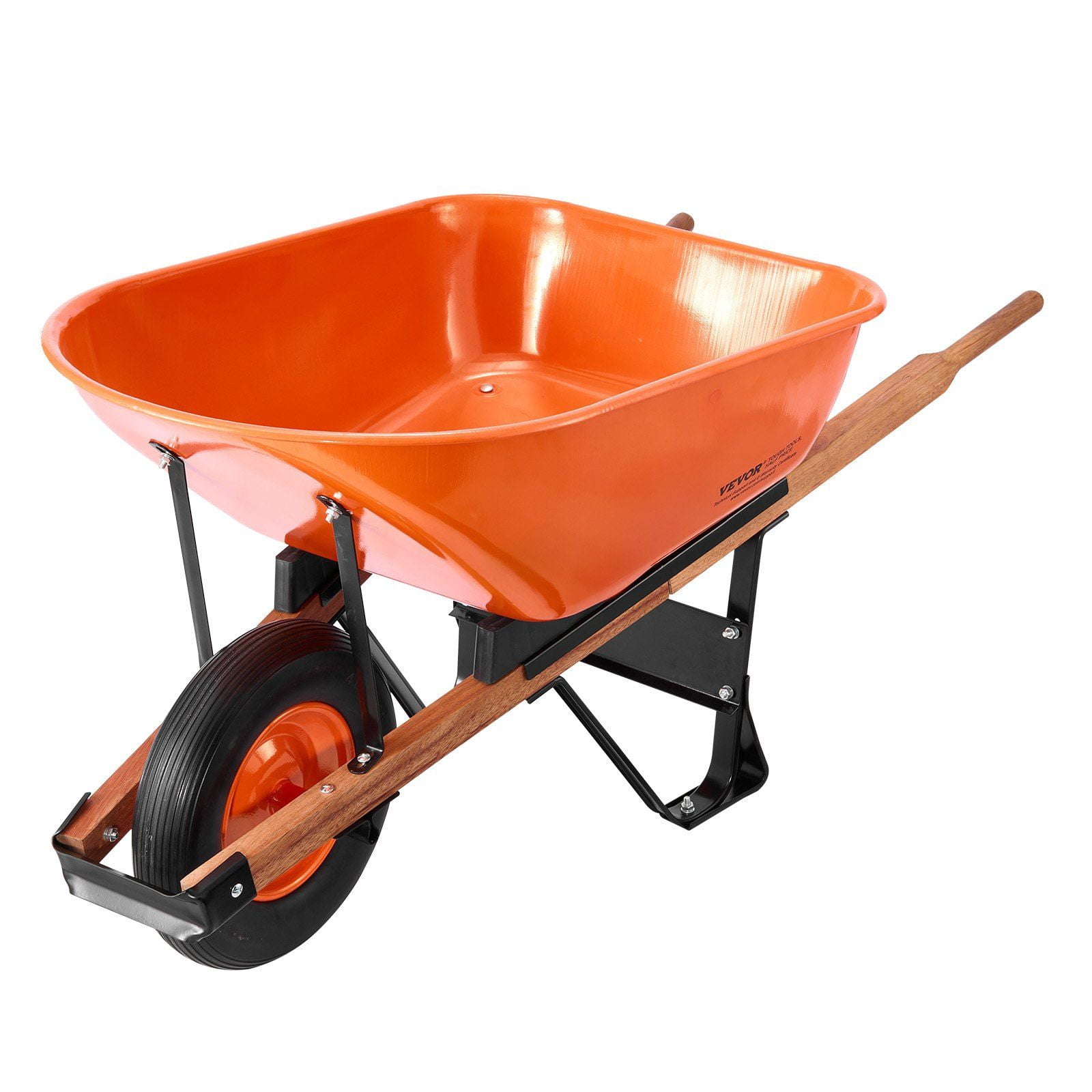 6 Cu. Ft. Heavy Duty Garden Cart, 330 lbs Capacity Utility Wagon with ...