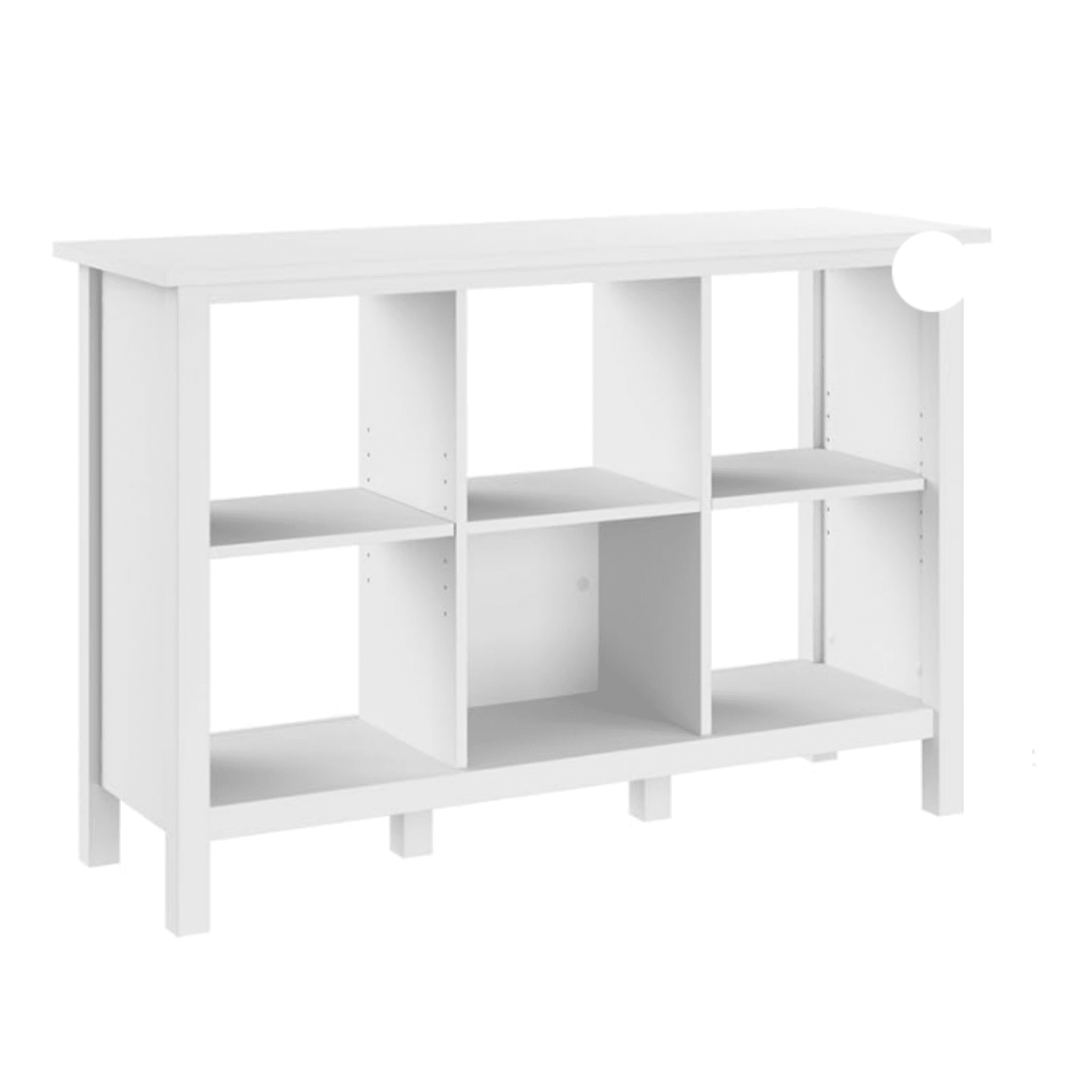 6 Cube Organizer in Pure White, Home Office Storage Solution, Compact ...