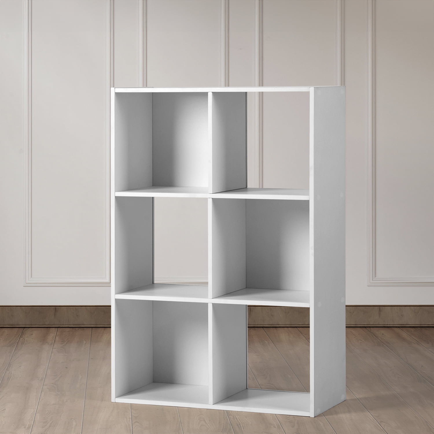 6-Cube Storage Organizer, 11.4 in Shelf Opening, Bookcase, Display ...