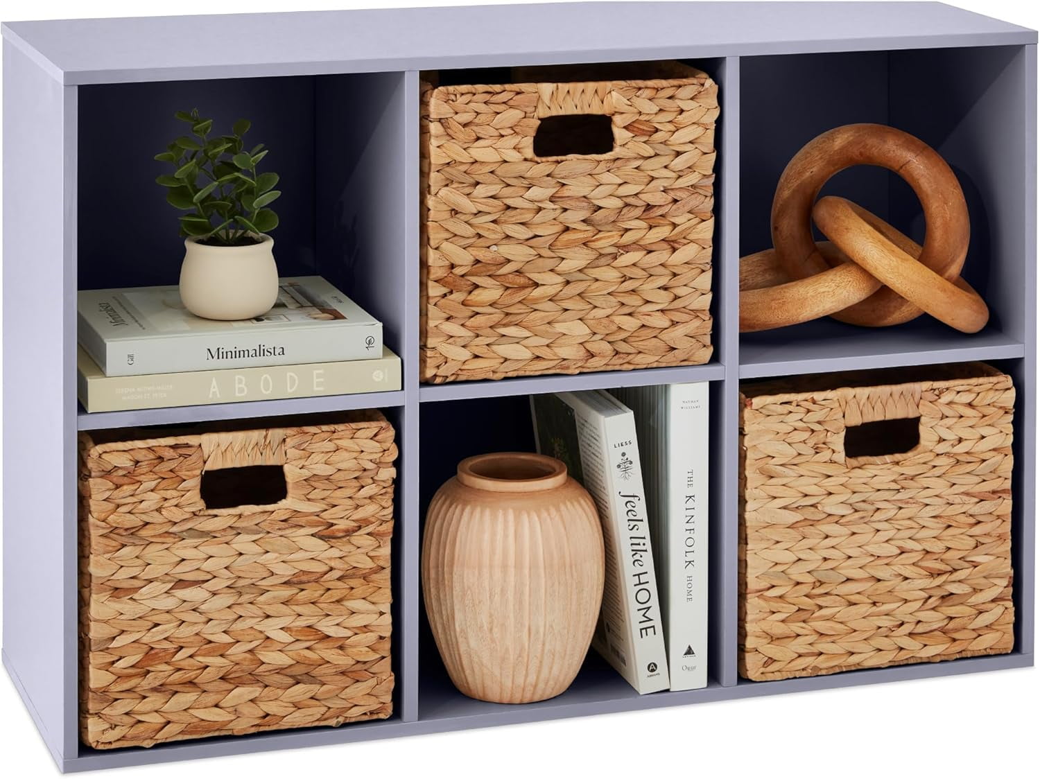 6-Cube Storage Organizer, 11in Shelf Opening, Bookcase, Display Shelf ...