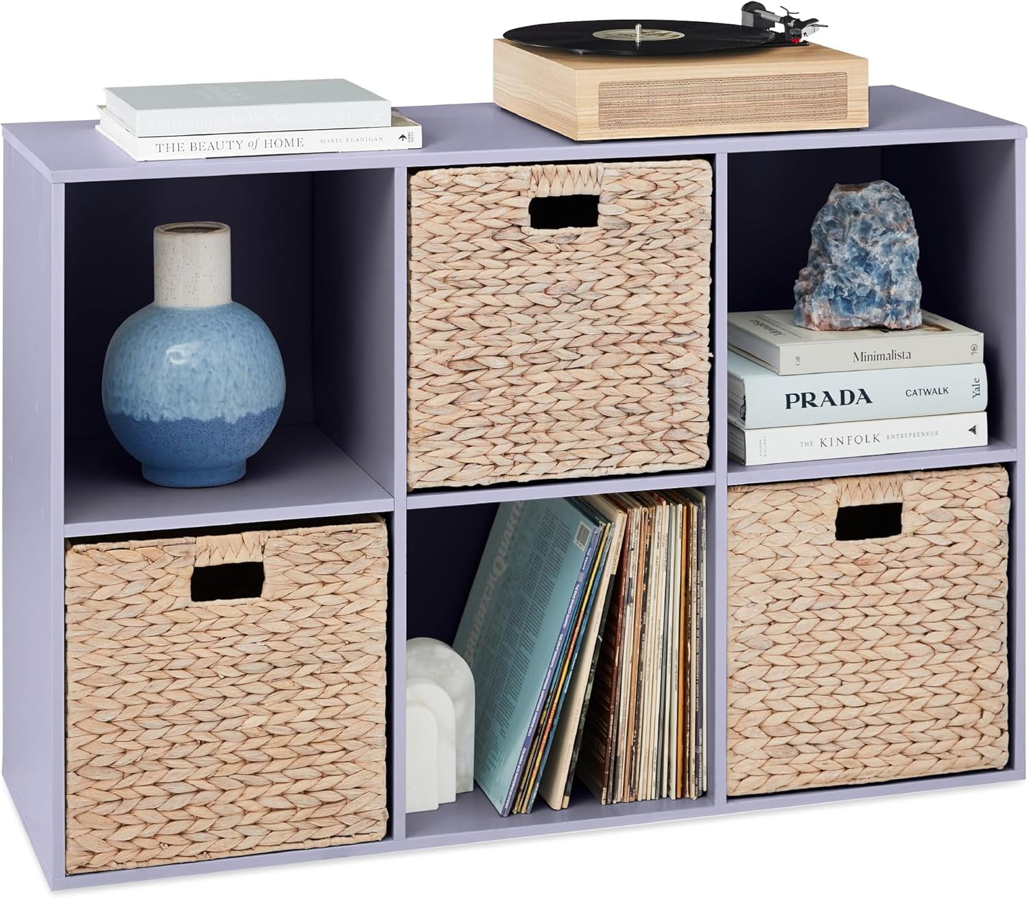 6-Cube Storage Organizer, 13.5in Shelf Opening, Bookcase, Display Shelf ...