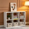6 Cube Storage Organizer, 2x3 Cube Bookshelf, Cubby Storage Shelf ...
