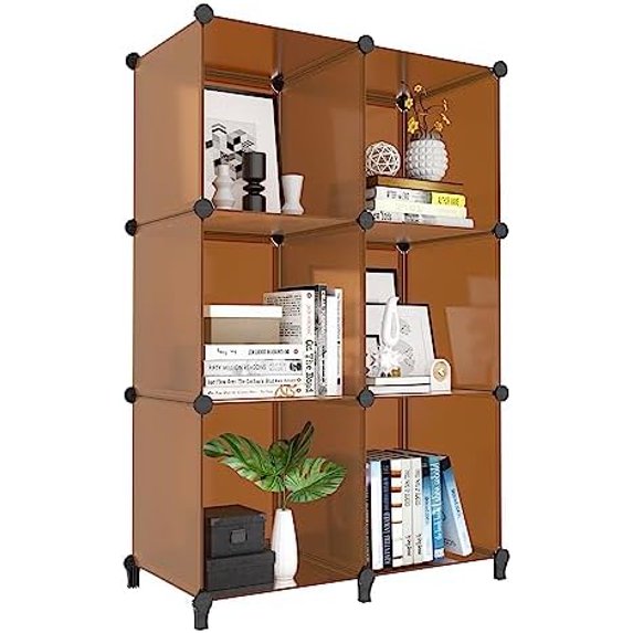6-Cube Storage Organizer, Closet Organizer Storage Shelf Bookcase ...