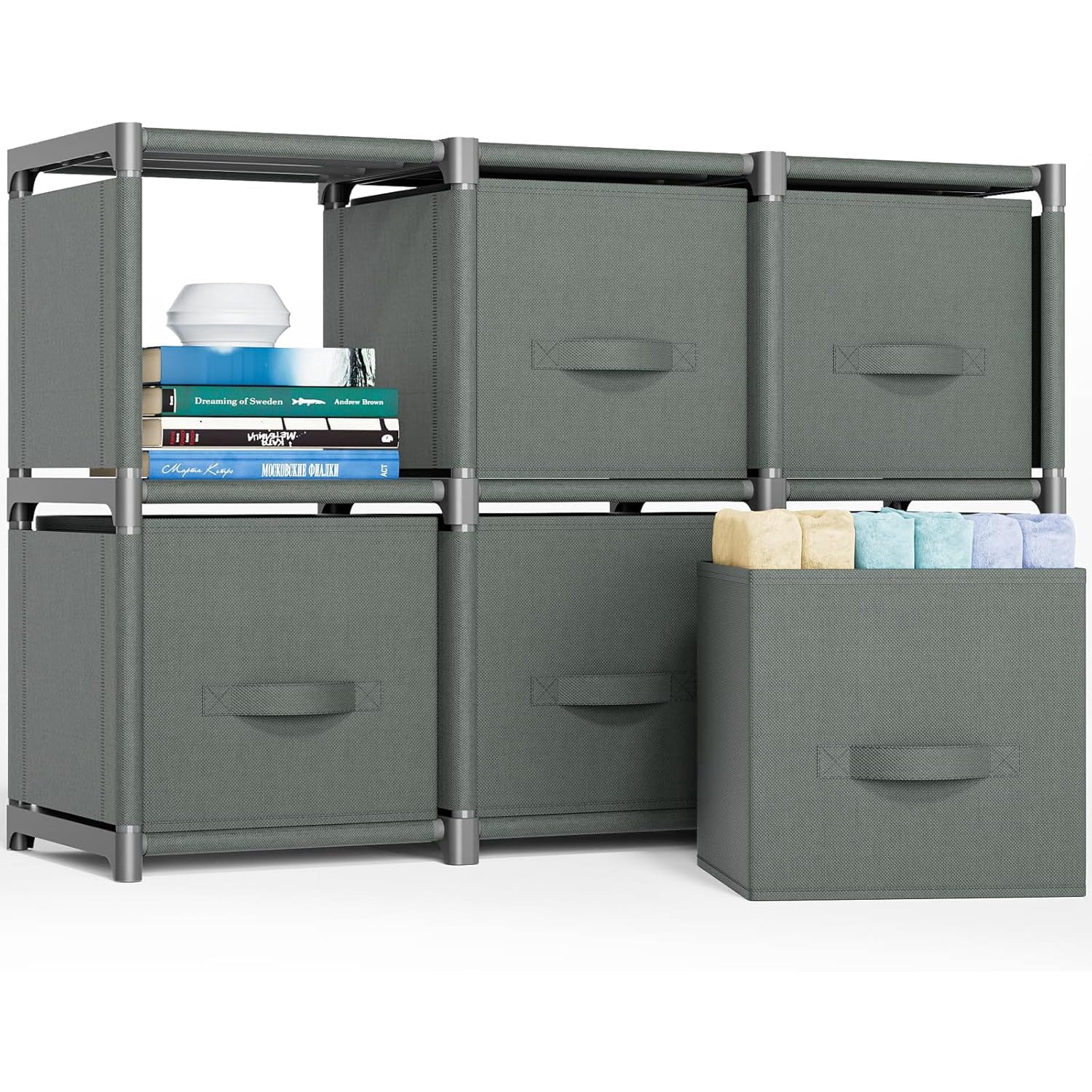 6 Cube Storage Organizer, Closet Organizers and Storage, Cube Storage ...