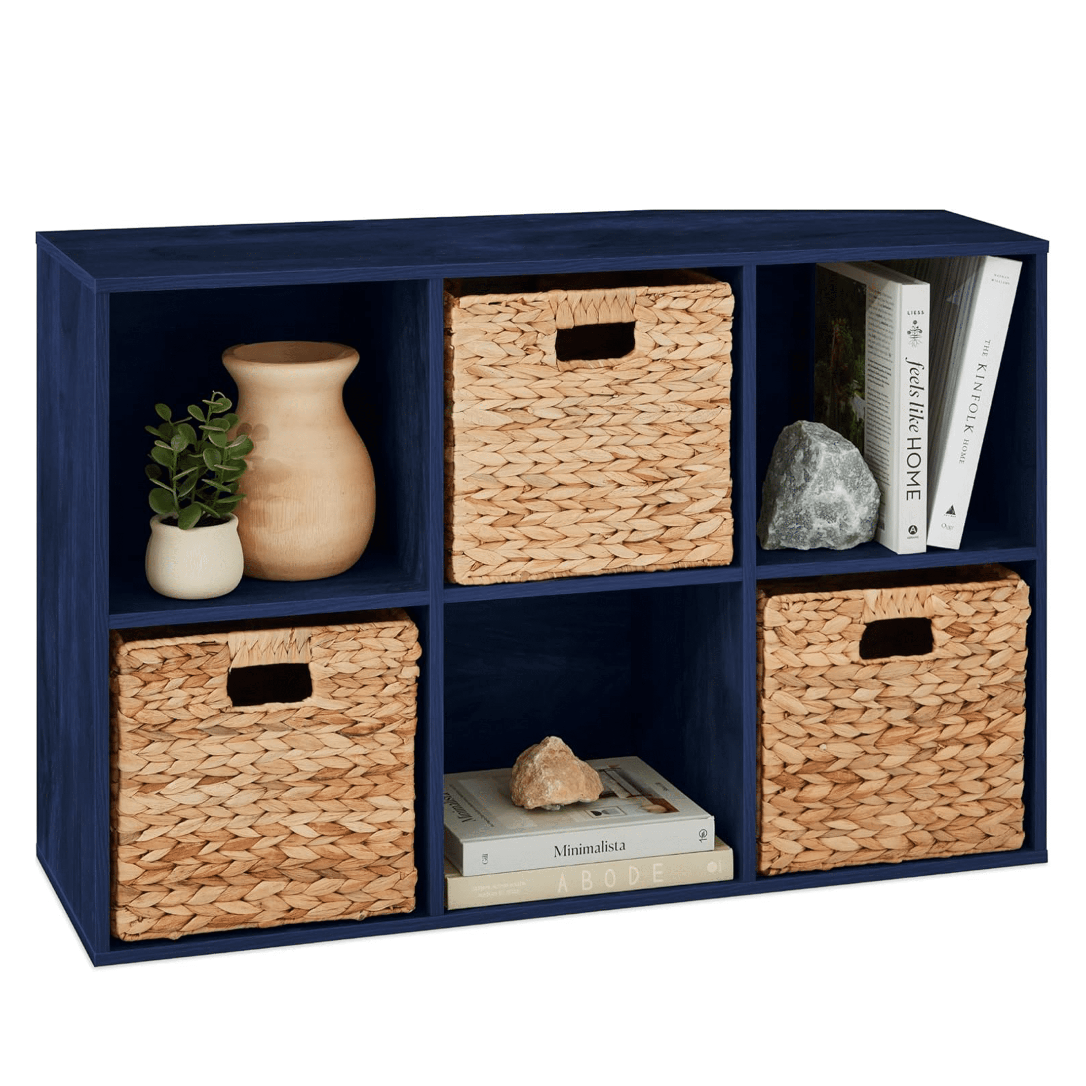 6-Cube Storage Organizer, Custom Bookcase with Removable Back Panels ...