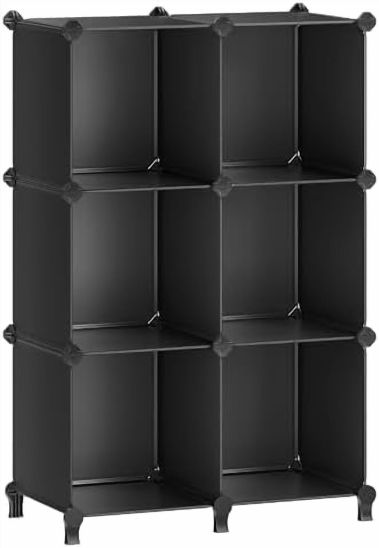 6 Cube Storage Organizer, Modular Bookshelf, DIY Closet Organizers and ...