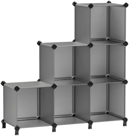6 Cube Storage Organizer, Modular Bookshelf, DIY Closet Organizers and ...